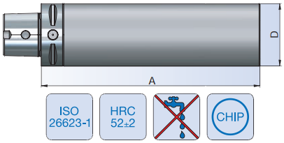 Capto EPS 40 - 70mm Machinable Boring Bar Blank EPS (ISO 26623-1) - 100mm Gauge - Eroglu | EW ...