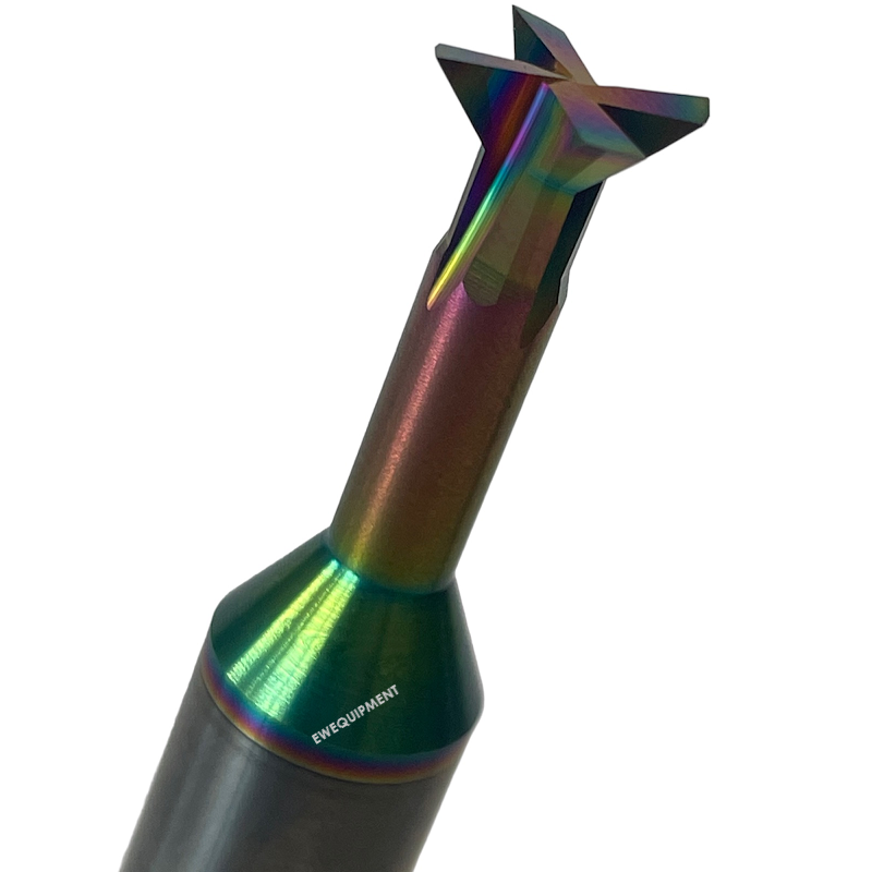 10mm 45° Dove Tail Solid Carbide Cutter - DLC Coated– EW Equipment