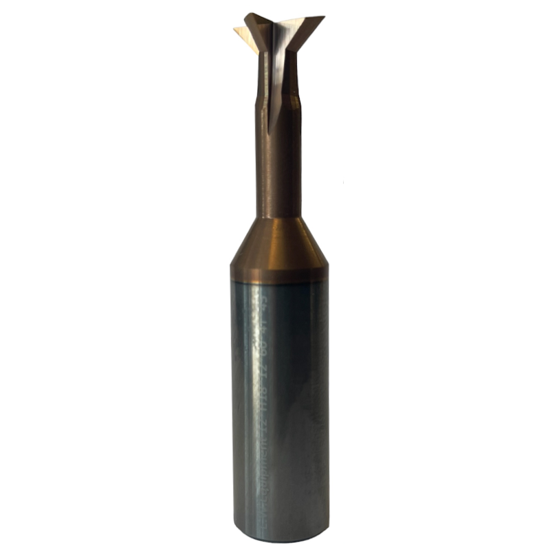 8mm 45° Dove Tail Solid Carbide Cutter - TiSin Coated | EW Equipment EW ...