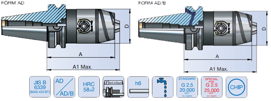 BT MAS 403 BT30 - 1.0-13mm NC-Drill chuck for right and left rotation ...