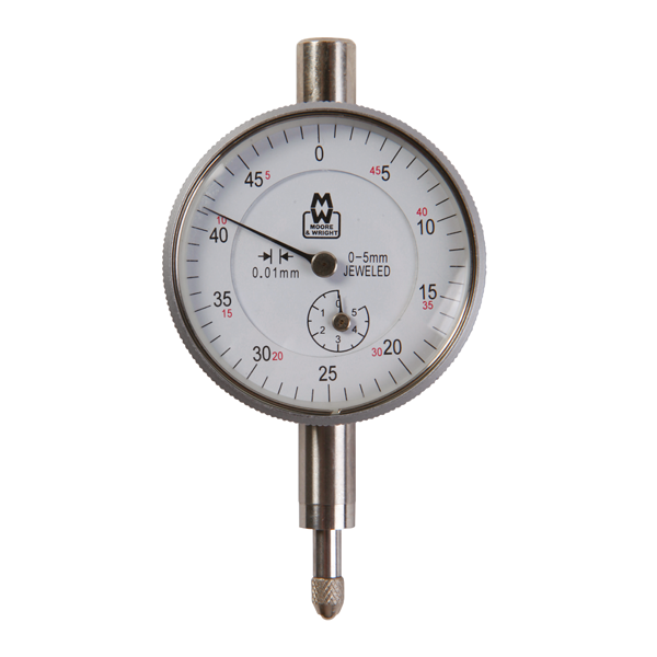 0-5mm Lug Back Dial Indicator MW400 (ø42mm) - Moore & Wright | EW ...