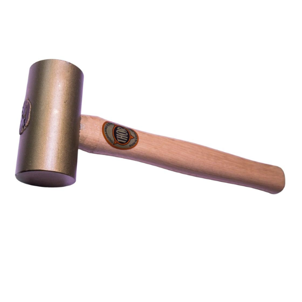 27-B703N Round Solid Brass Mallet Wood Handle (32mm Head Diameter ...